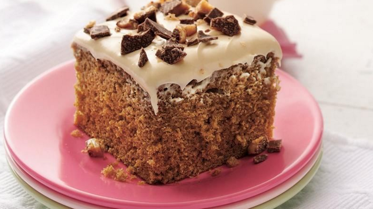 Delicious Coffee Toffee Cake With Caramel Frosting - Afternoon Baking ...