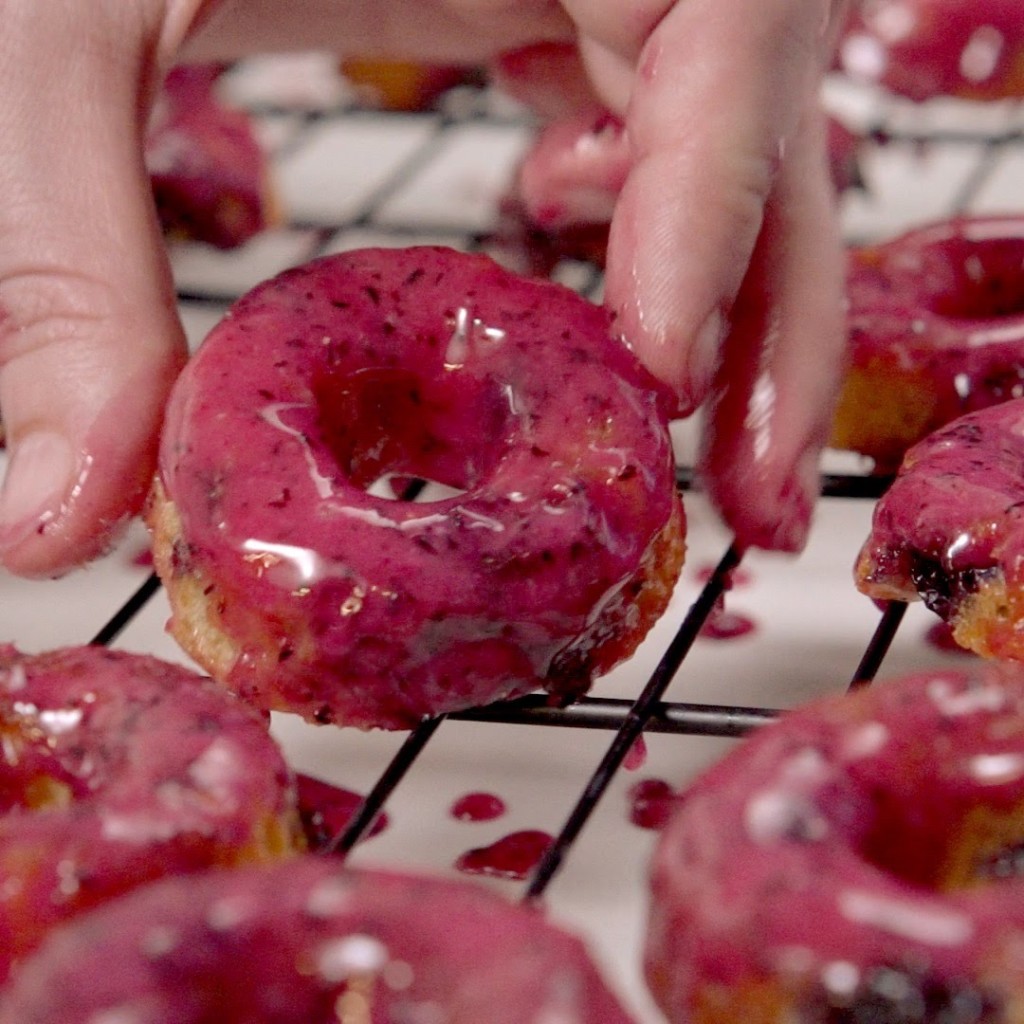 How To Make Blueberry Mini Donuts - Afternoon Baking With Grandma